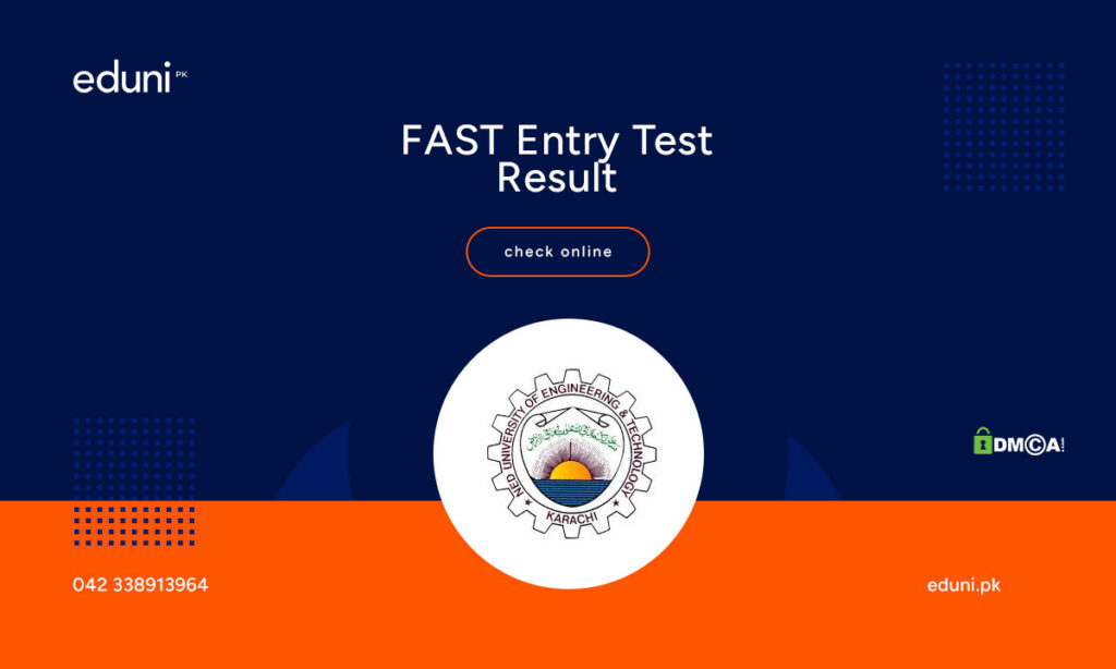 FAST University Merit List 2024 Entry Test Result